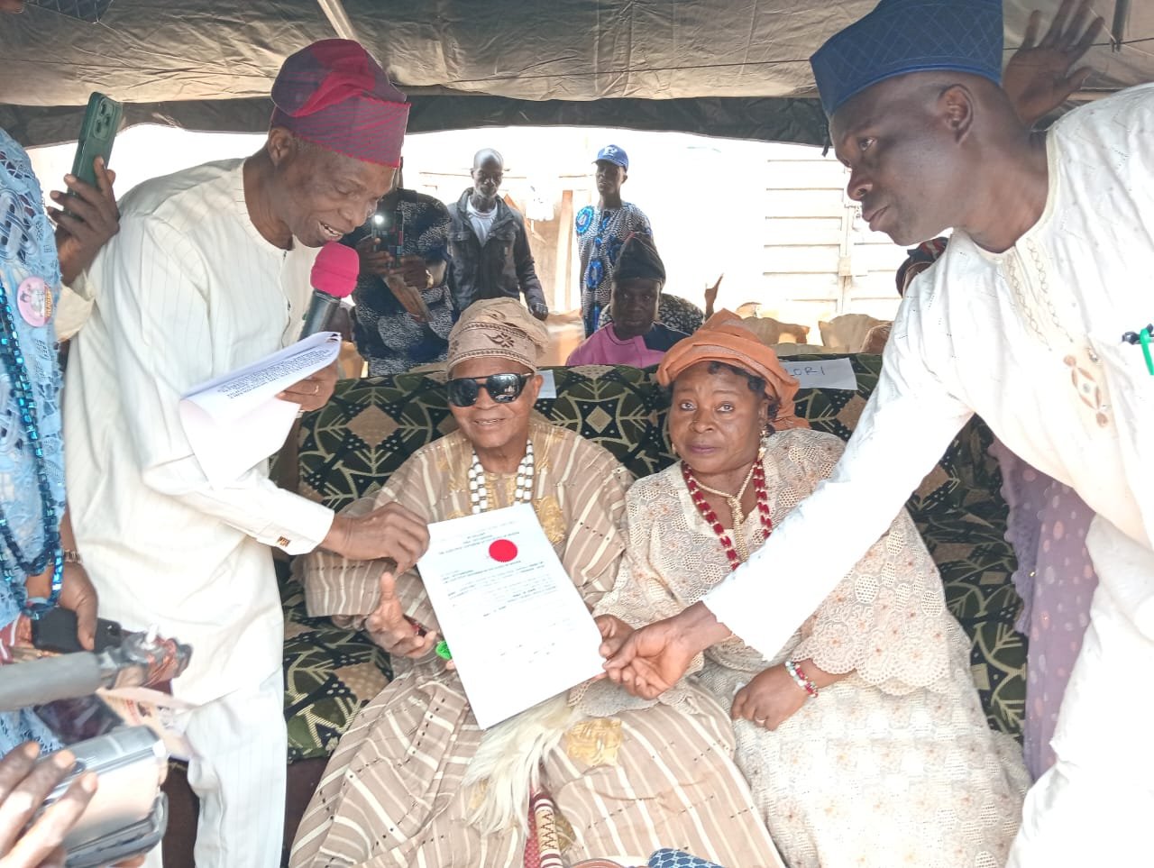 The Oyo State Government officially confers the Instrument of Office ...